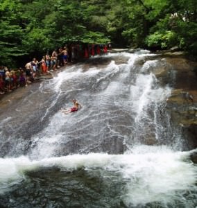 A 60-Foot Sliding Rock in North Carolina - PickChur
